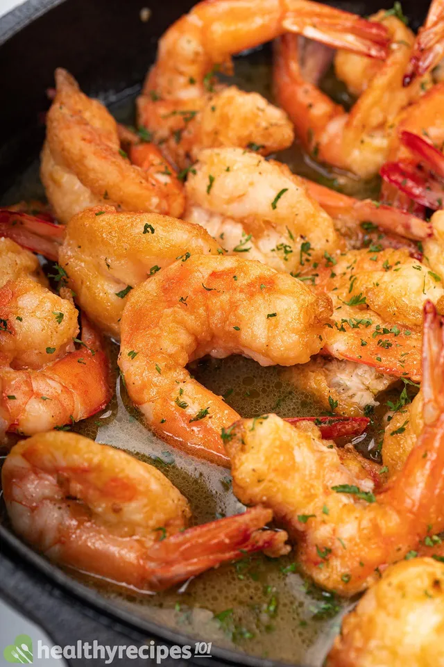Shrimp Francese Recipe: Deep-Fried Shrimp Served Over Buttery Sauce
