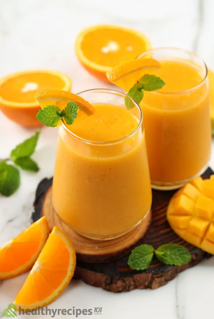 Mango Orange Smoothie Recipe: Vegan, Dairy-Free, And Sugar-Free